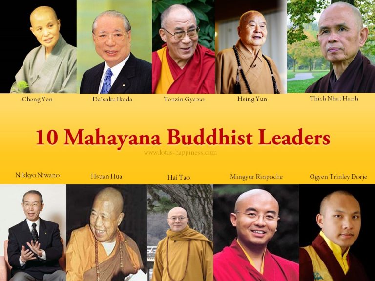 10 Mahayana Buddhist Leaders - Lotus Happiness